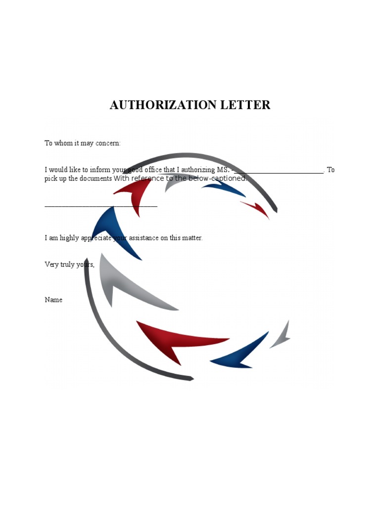 Authorization Letter Format Exclusive | PDF