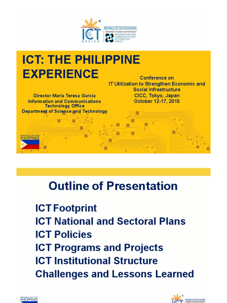 Ict: The Philippine Experience | PDF | E Government | Information And ...