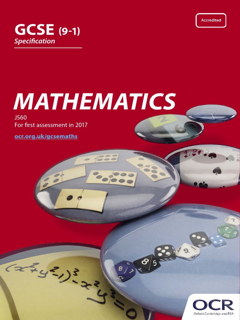 Specification Gcse Mathematics j560 | PDF | Fraction (Mathematics ...