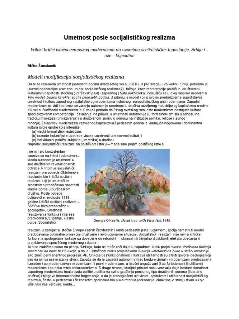 Umetnost Posle Socijalističkog Realizma | PDF