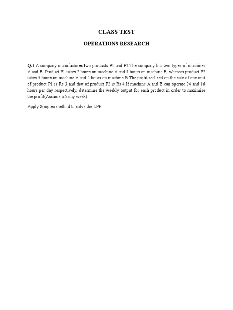 Maximize Profit Using Simplex Method | PDF | Business | Technology & Engineering