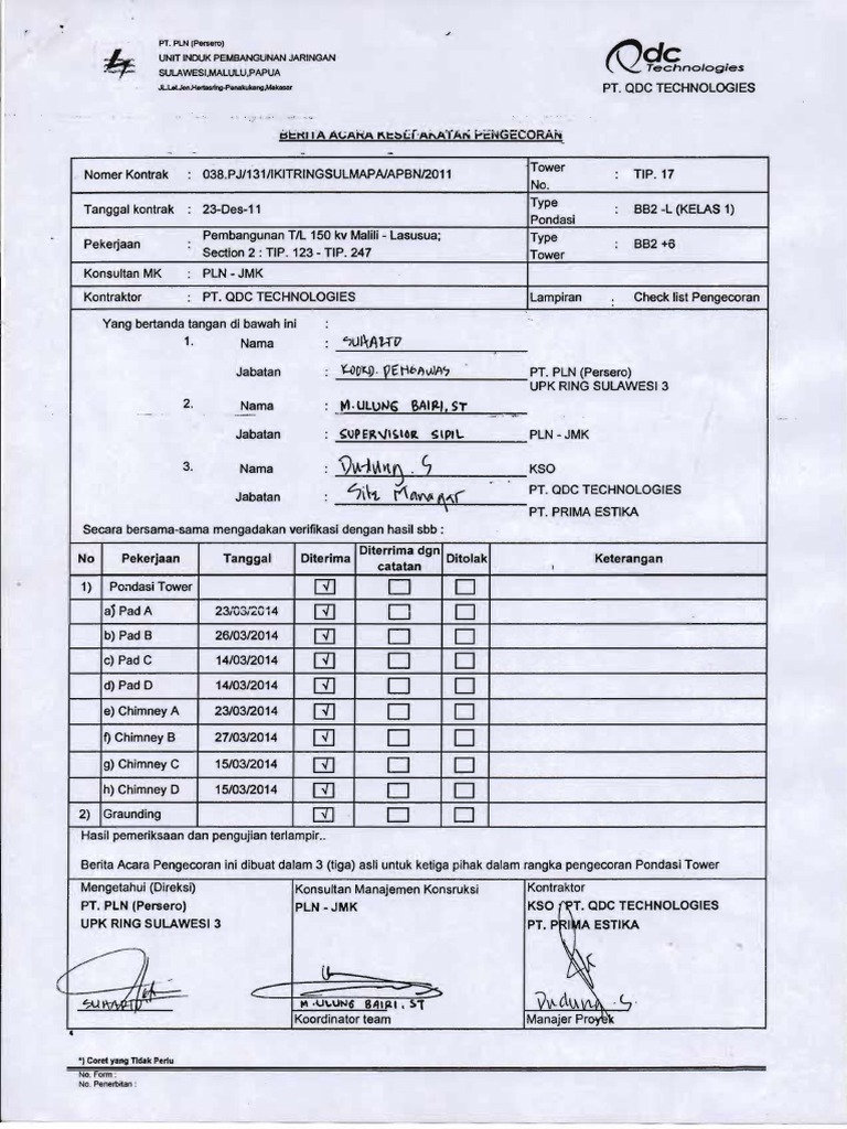 Contoh Form Pengecoran | PDF