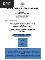 Dwu Non School Leaver Application Form | PDF | Science | Mathematics