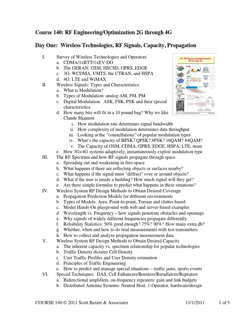 140 Outline | PDF | 4 G | Channel Access Method