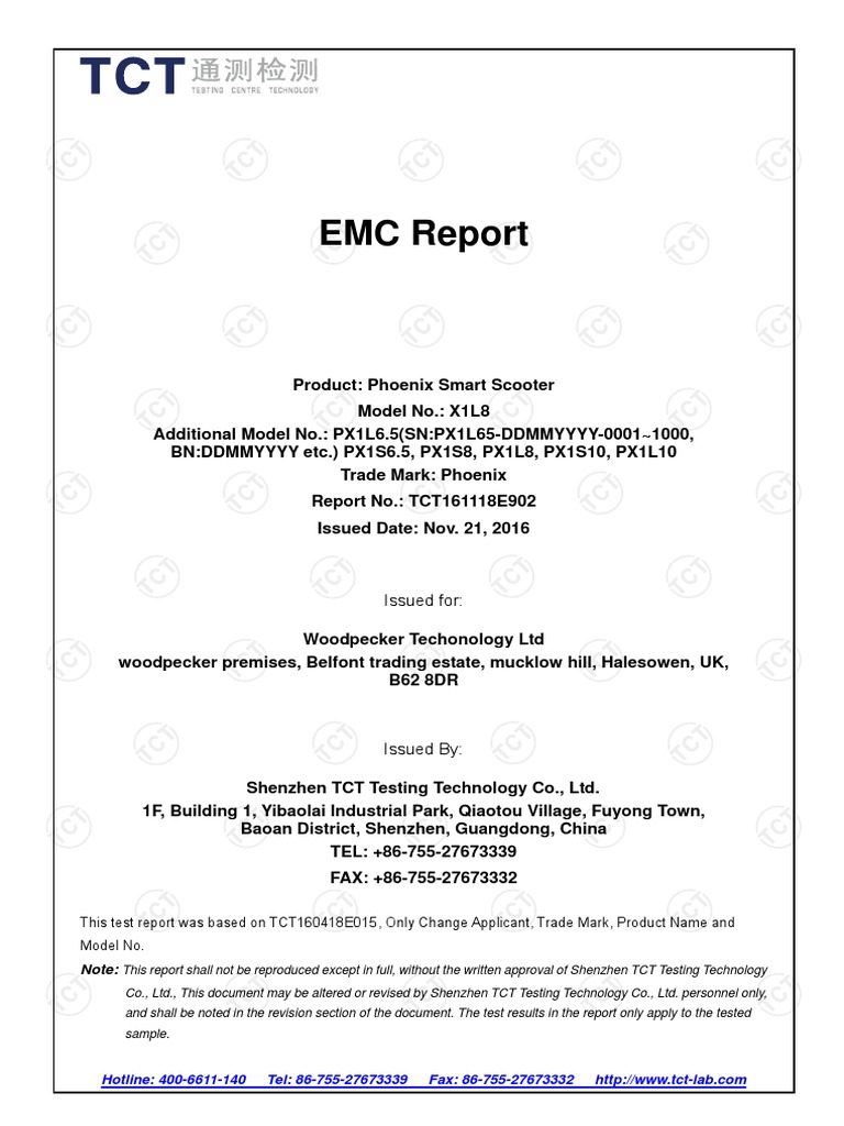 EMC Report: Issued For | PDF | Antenna (Radio) | Decibel