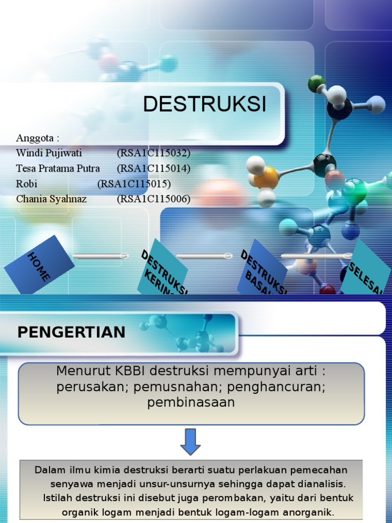 DESTRUKSI | PDF