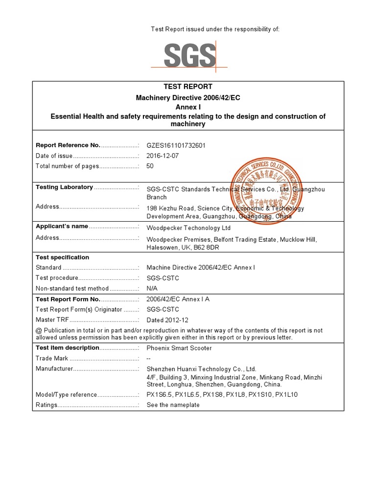 01 Annex I EHSR | PDF | Machine (Mechanical) | Risk