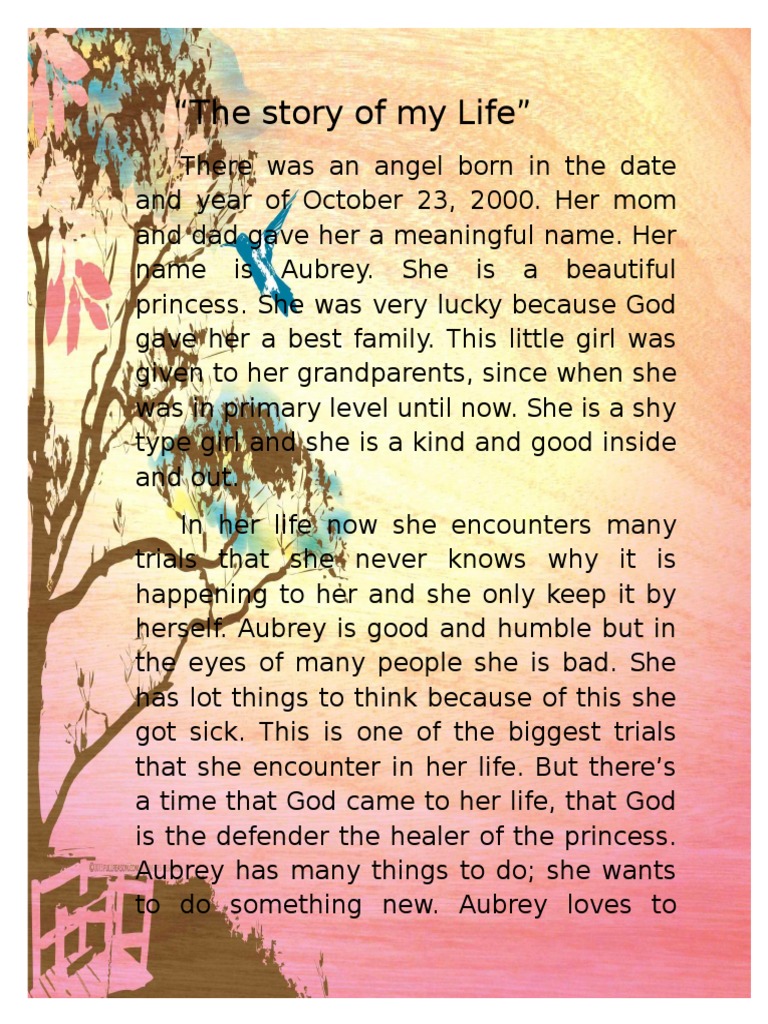 The Story of My Life | PDF | Sonnets | Poetry