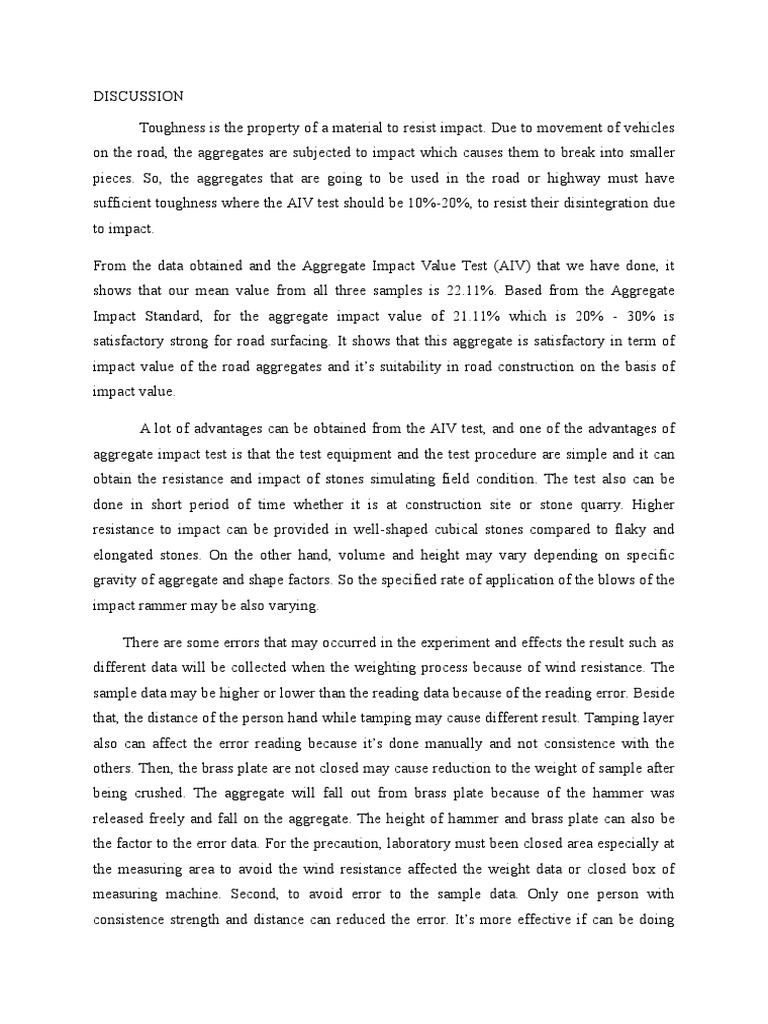 AIV Test | Download Free PDF | Construction Aggregate | Road