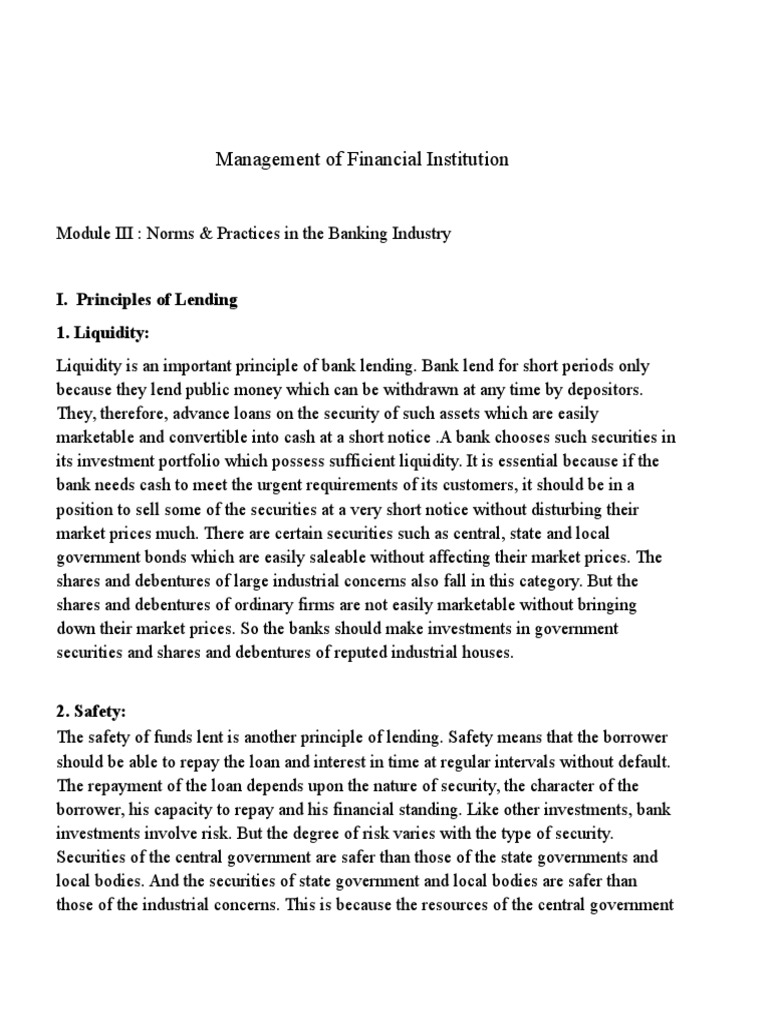 Managing Financial Institutions | PDF | Securities (Finance) | Banks