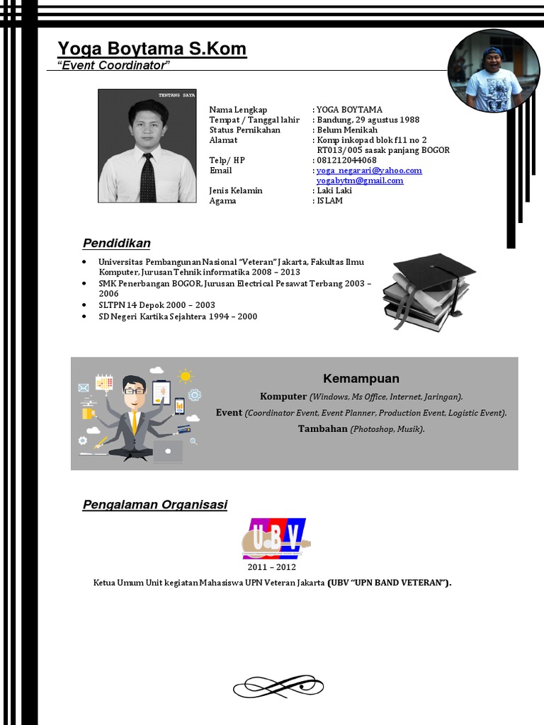 Yoga Boytama S.Kom: "Event Coordinator" | PDF