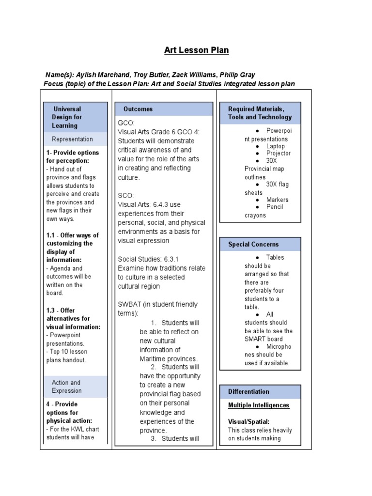 Integrated Art and Social Studies Lesson | PDF | Newfoundland And ...