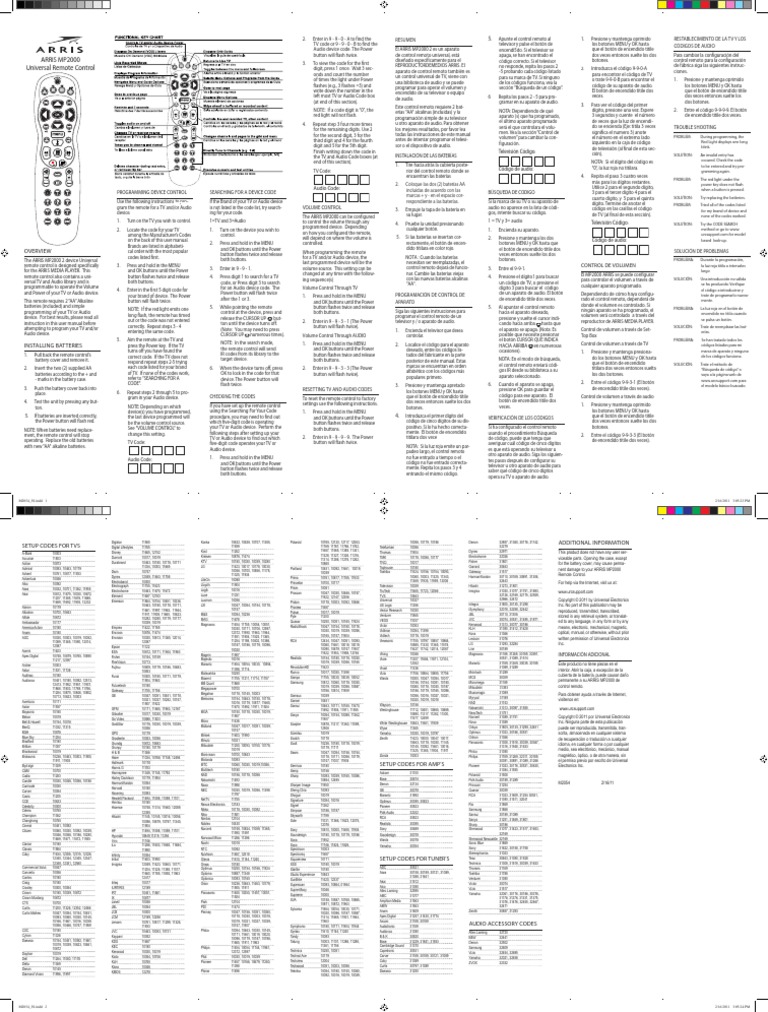 m2000 Manual | PDF | Bienes de consumo | Electrónica de consumo
