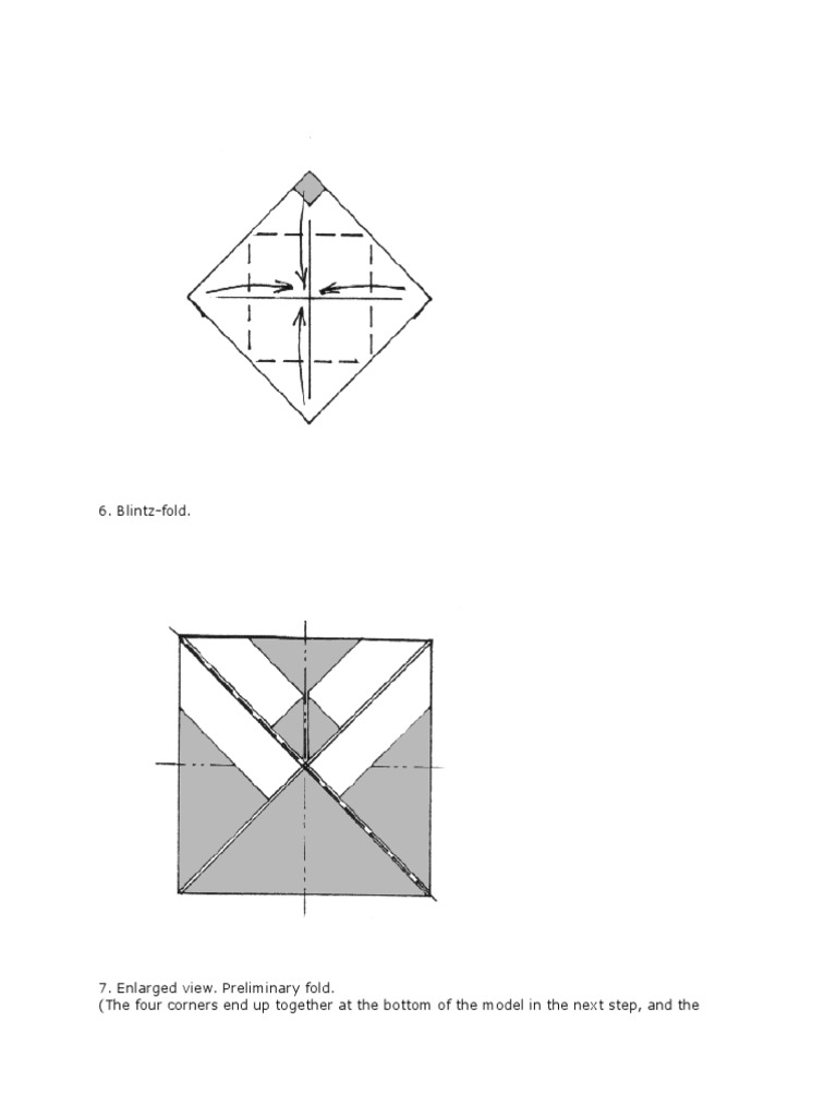 Blintz-fold origami step guide | PDF