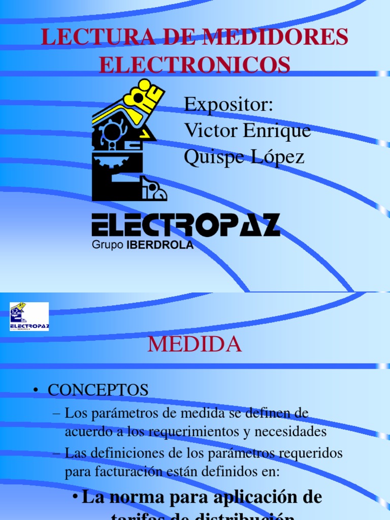 Lectura de Medidores Electronicos | PDF | Voltio | voltaje