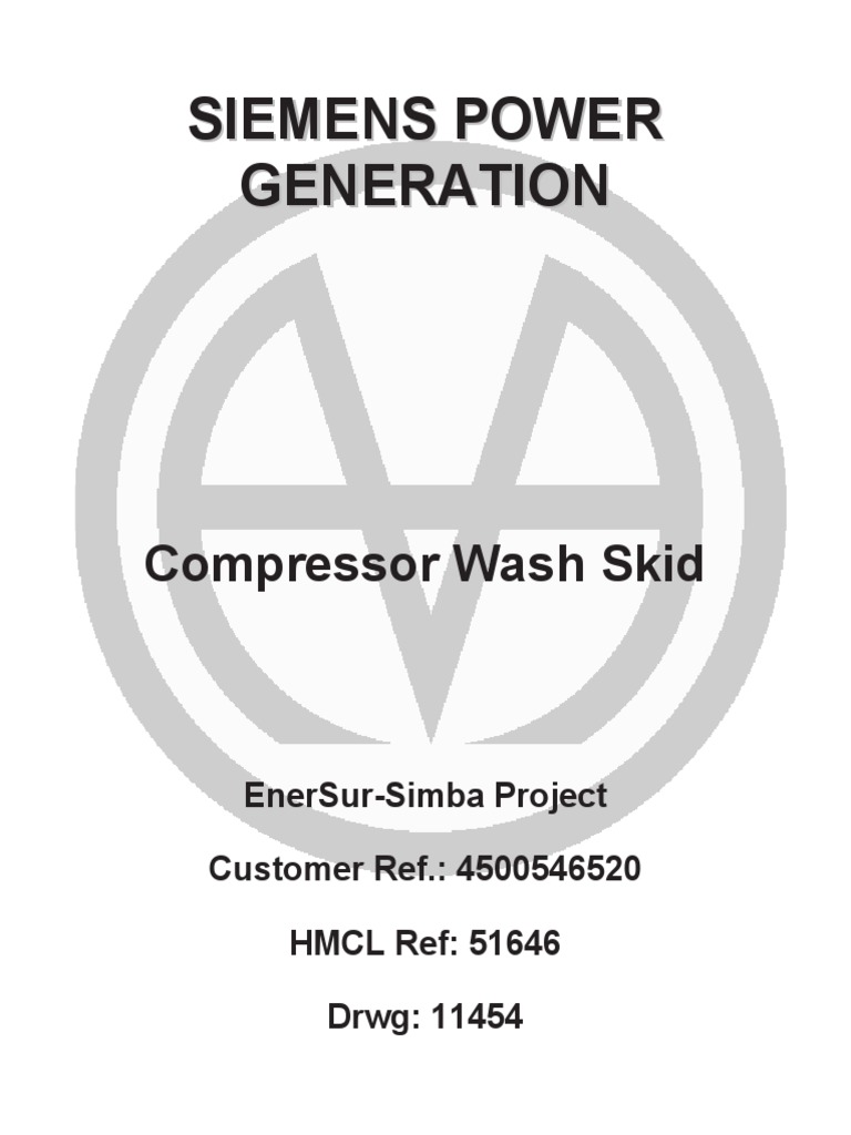 Compressor Wash Skid Manual (Pages 1-14) | PDF | Valve | Pipe (Fluid ...