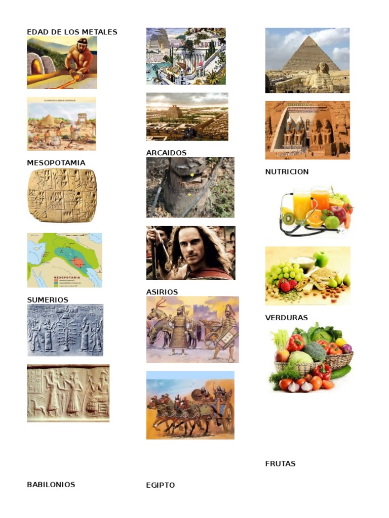 Edad De Los Metales Pdf Comida Y Bebida Cocinando