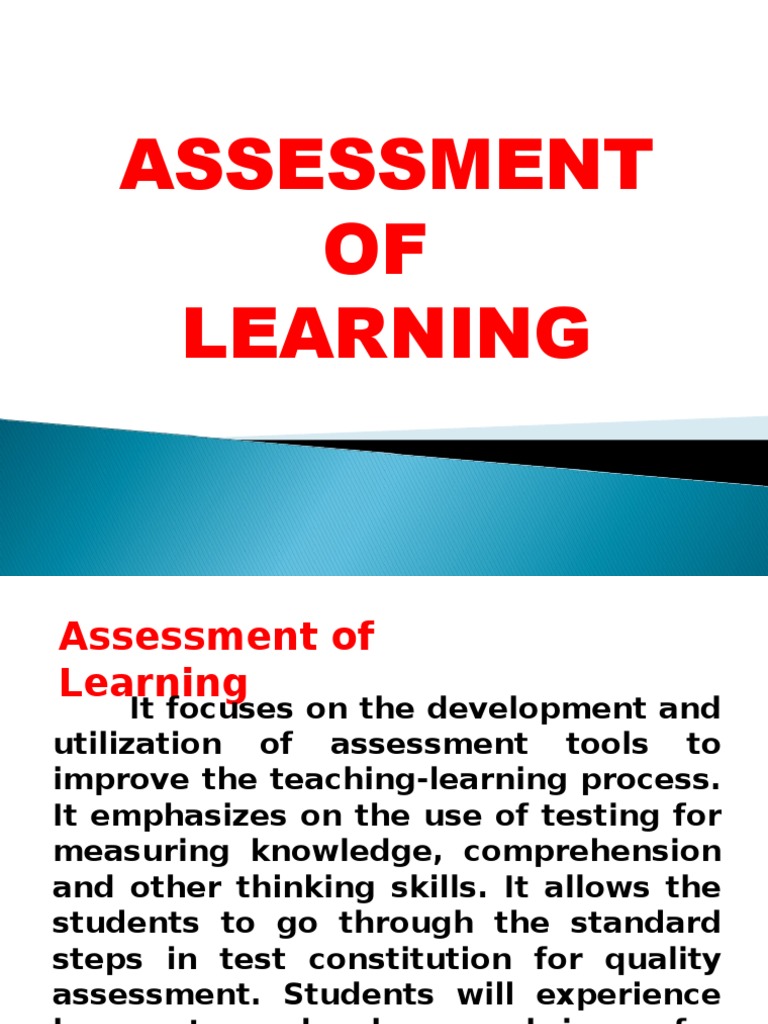 A - Principles of Assessment | PDF | Educational Assessment | Validity ...