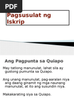 Pagsulat NG Iskrip NG Dula | PDF