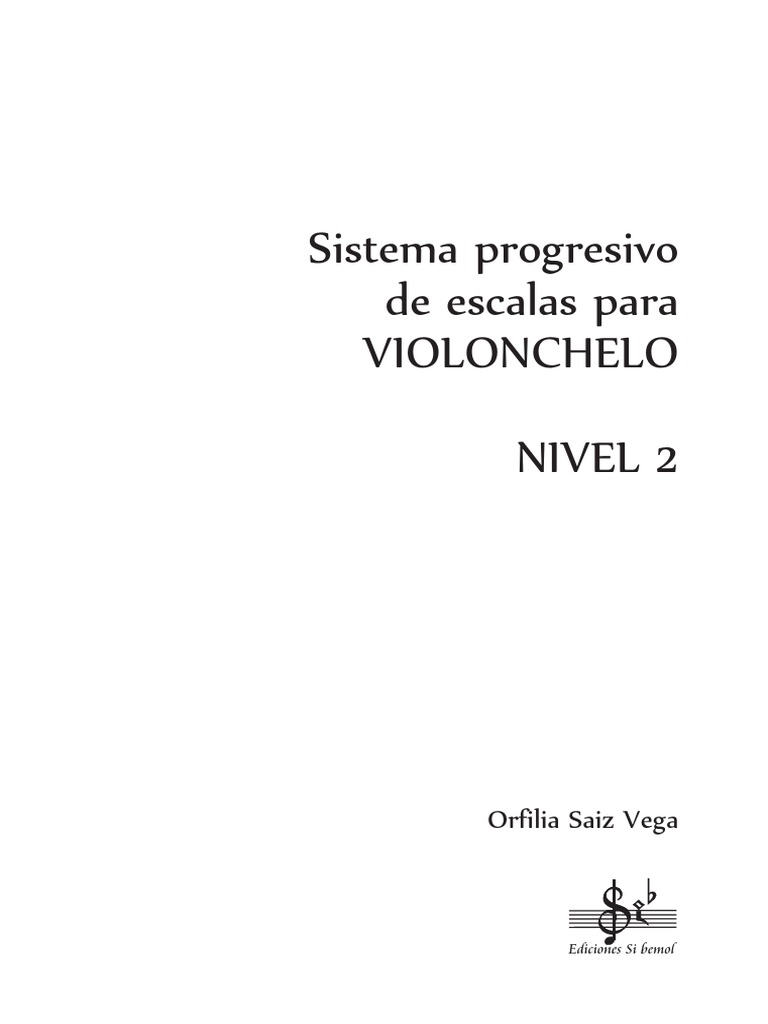 Escalas Cello Nivel2 | PDF