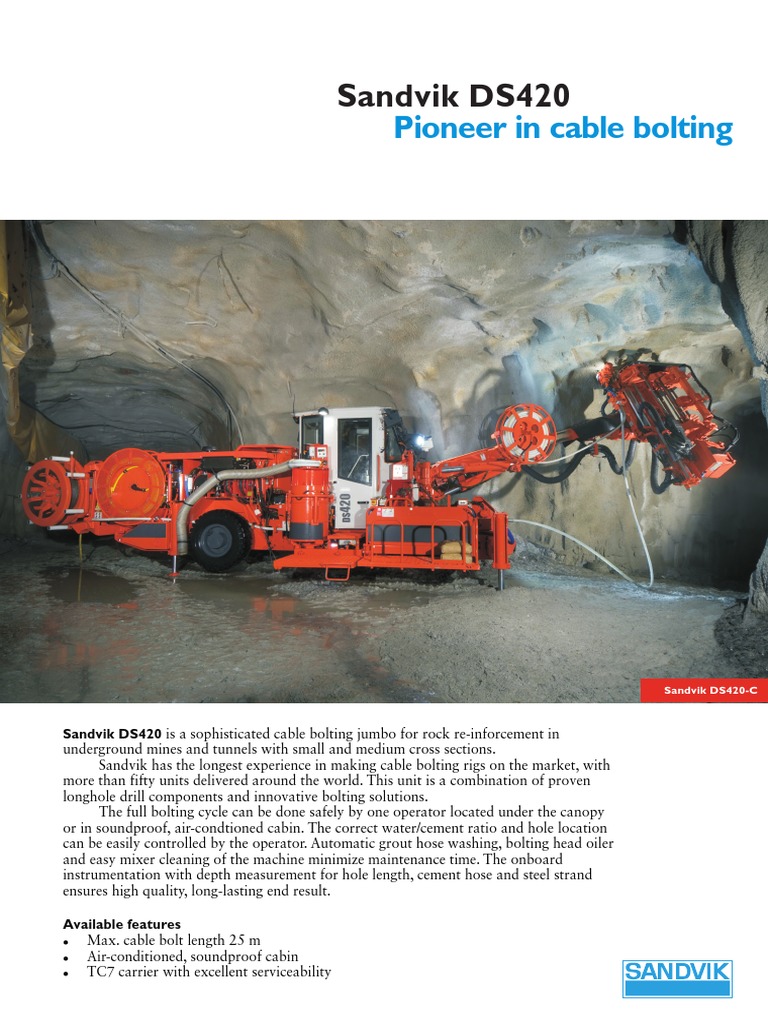 Perforadora Sandvik DS420 (Ing) PDF | PDF