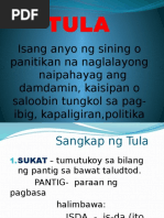 Week 9. 1. Dula Sangkap at Elemento NG Dula | PDF