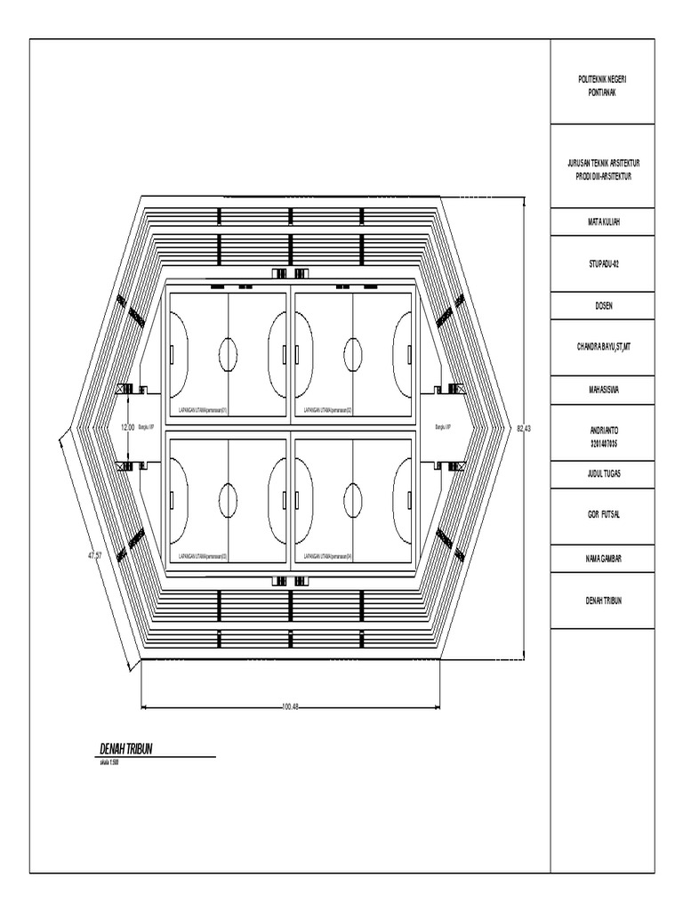 03 Denah Tribun | PDF