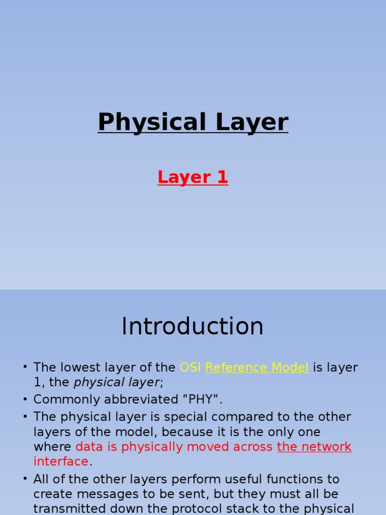 Physical Layer | PDF | Multiplexing | Computer Network
