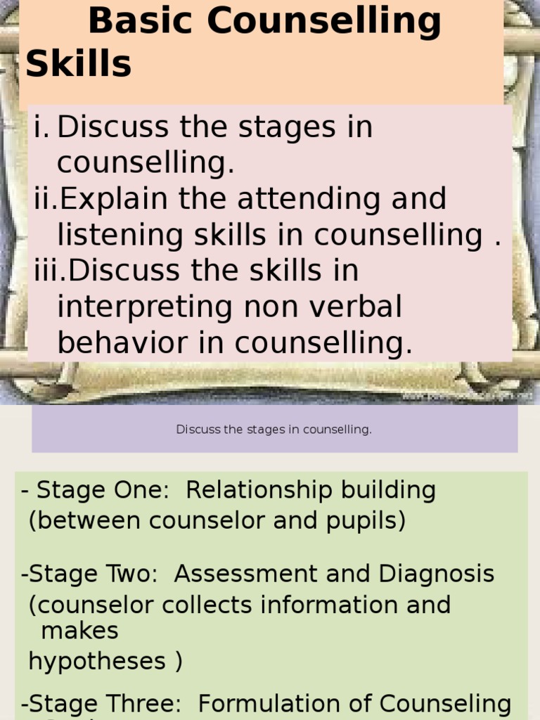 Basic Counselling Skills | PDF