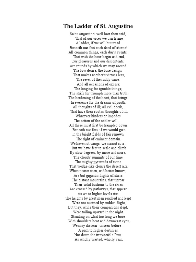 The Ladder of Saint. Augustine | PDF