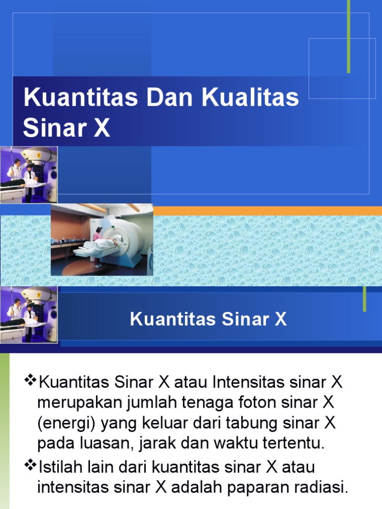 Kuantitas Dan Kualitas Sinar-X | PDF
