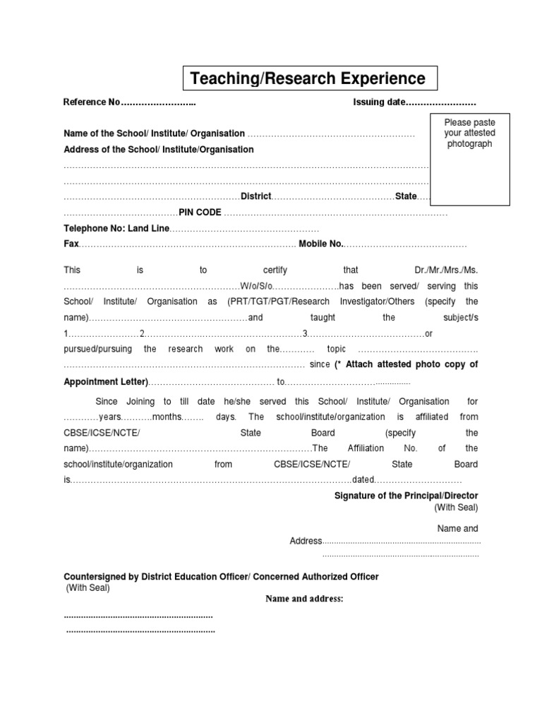 Teaching/Research Experience: Name and Address | PDF | Telecommunications