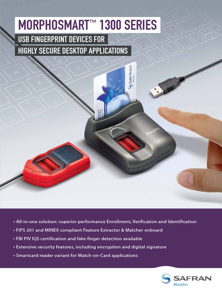 Morpho Smart 1300 Series Pdf Fingerprint Biometrics