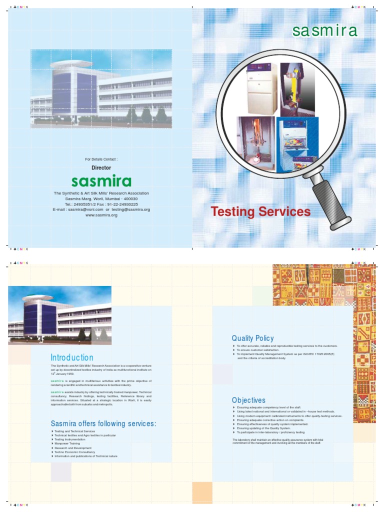 Testing Booklet | PDF | Textiles | Yarn