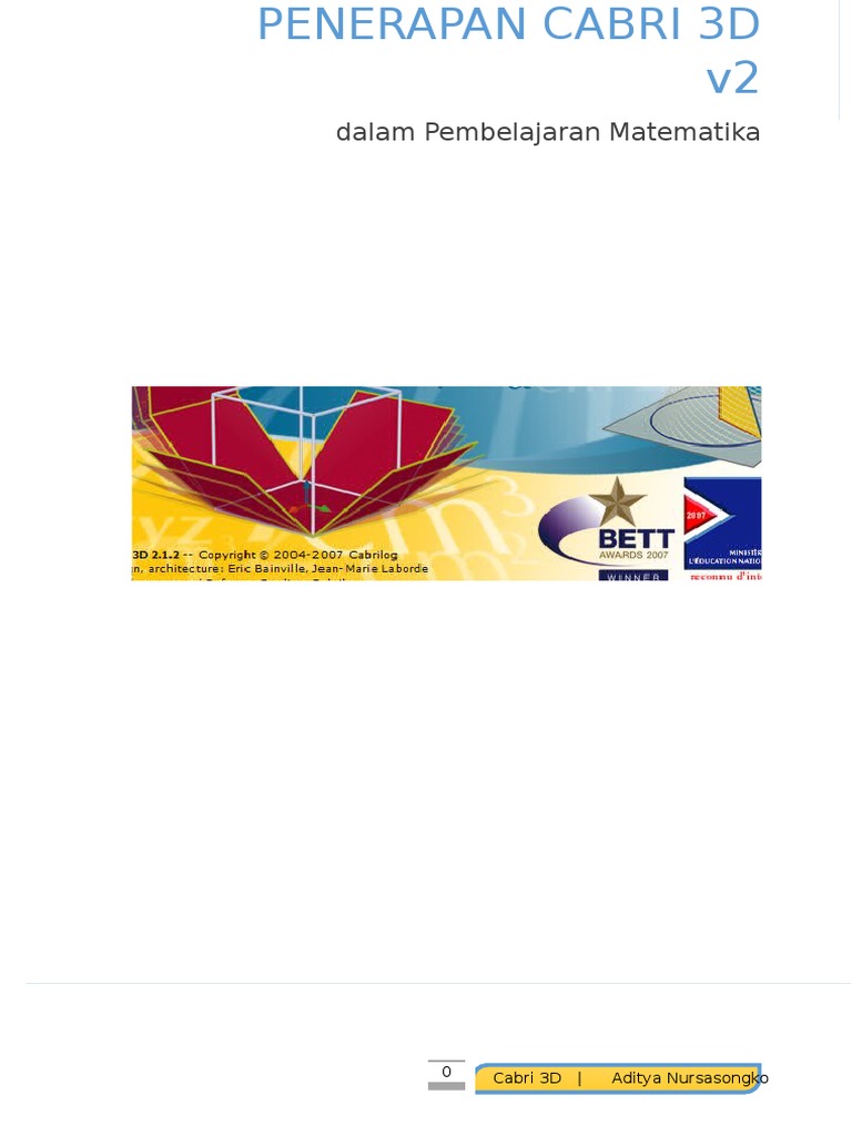 Panduan Cabri 3D untuk Pendidikan | PDF