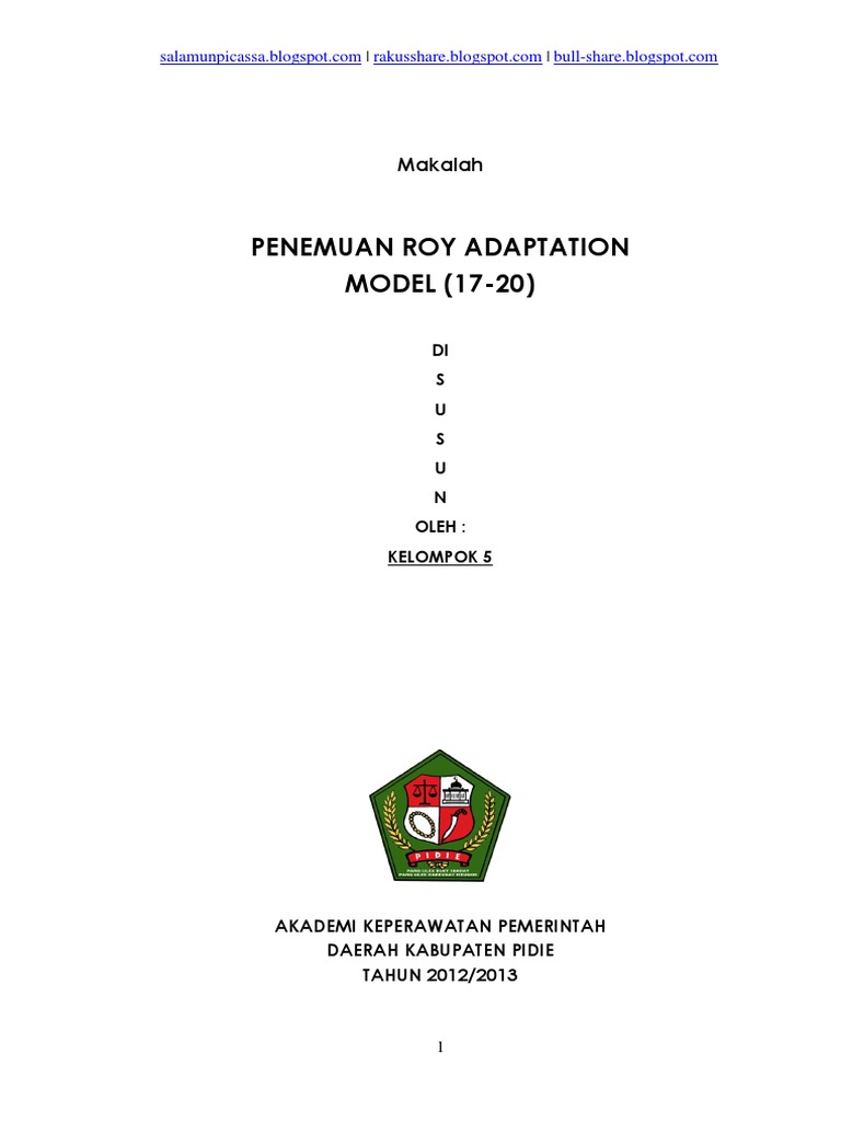 Penemuan Model Adaptasi Roy | PDF