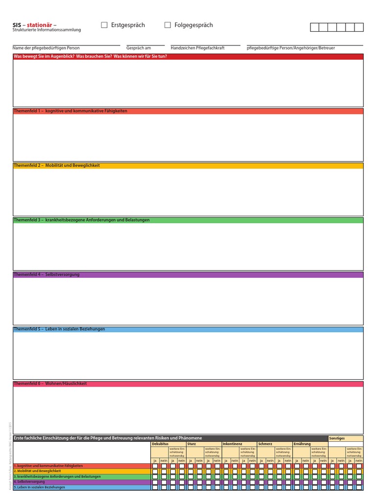 Strukturierte Informationssammlung Stationaer Ausf