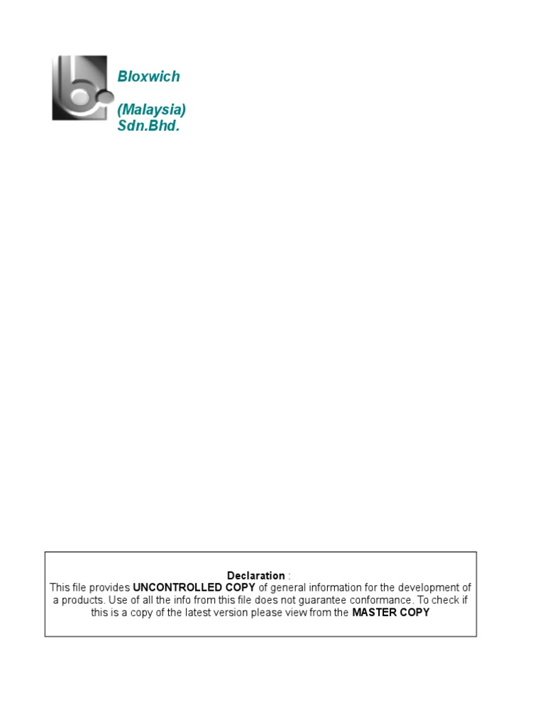 Uncontrolled Copy Declaration | PDF