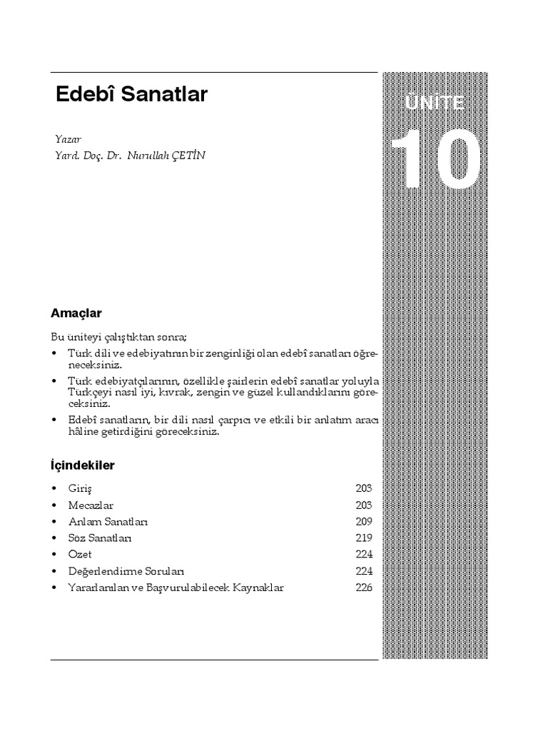 Edebi Sanatlar PDF | PDF