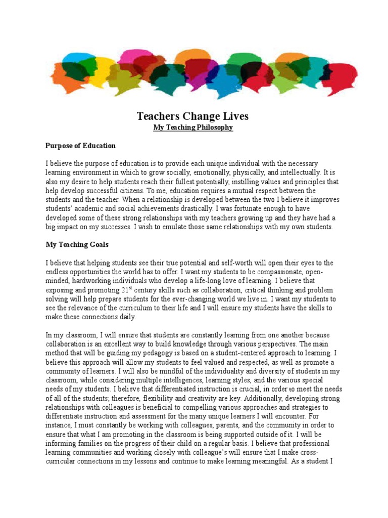 Maddy 27s Teaching Philosophy | PDF | Differentiated Instruction ...