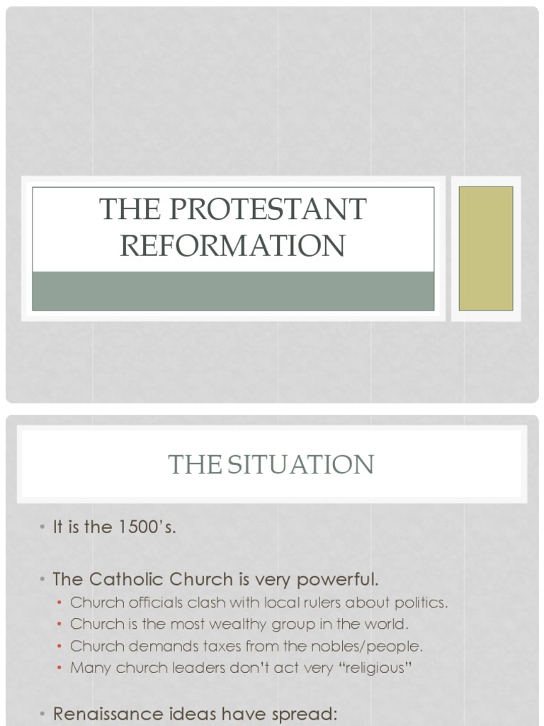 Protestant Reformation | PDF