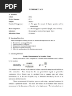 Notes - RP 05 Density - AQA Physics GCSE | PDF | Density | Volume