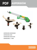 Ficha Tecnica Aspersores Serie 30 y 40 1 | PDF