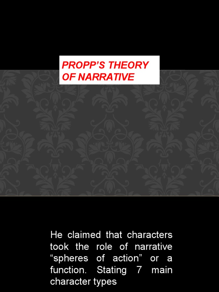 Propp's Character Types in Narrative Analysis | PDF