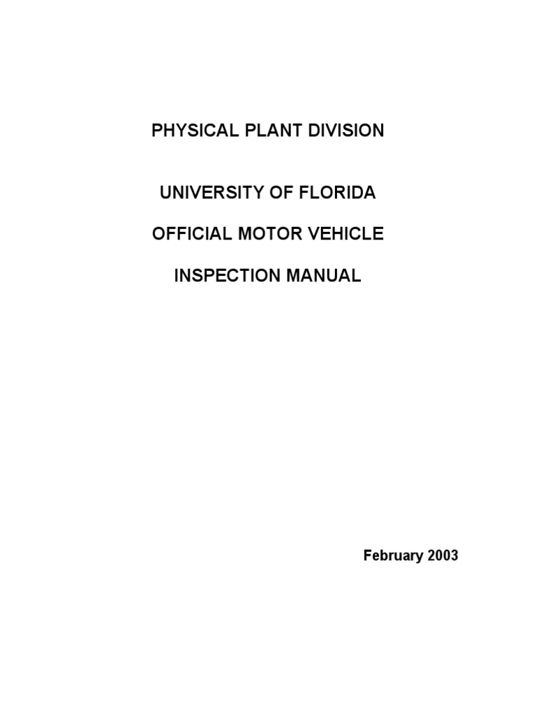 Vehicle Inspection Manual | PDF | Headlamp | Tire