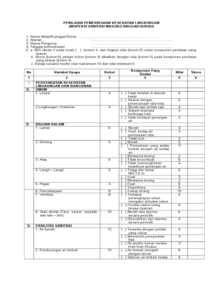 Form Rumah Ibadah | PDF