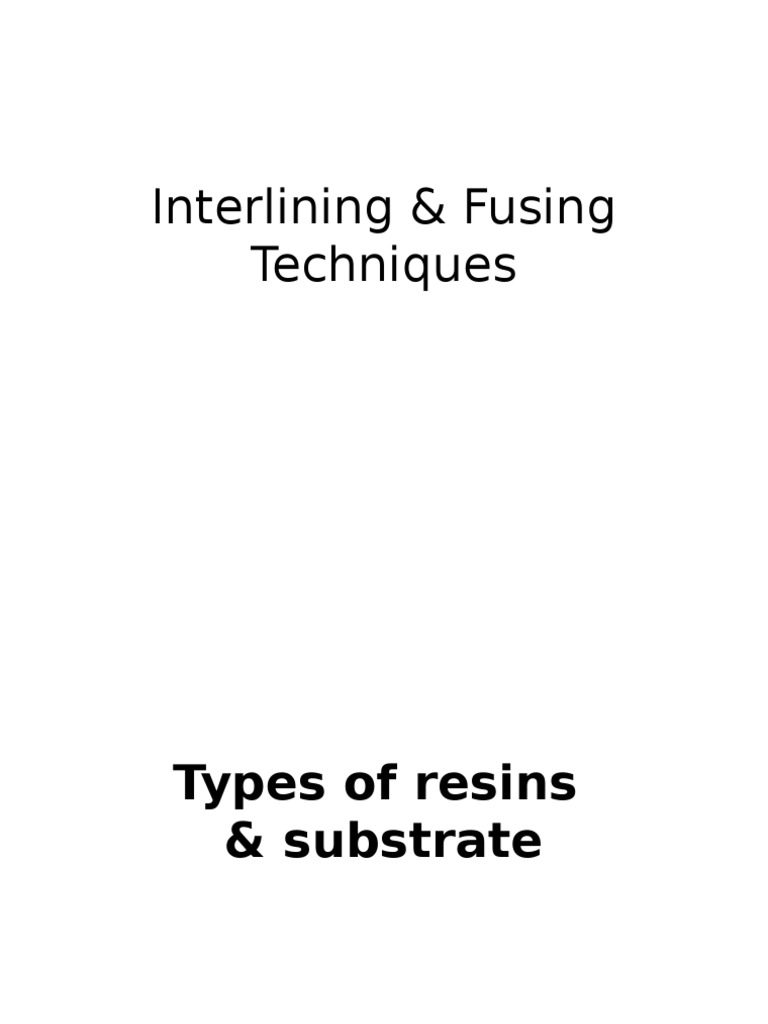 Interlining & Fusing | PDF | Textiles | Knitting