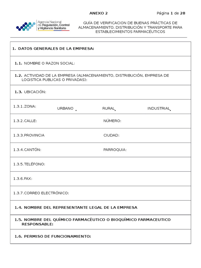 Guia de Verificacion de BPADT Del ARCSA | PDF | Farmacéutico | Transporte