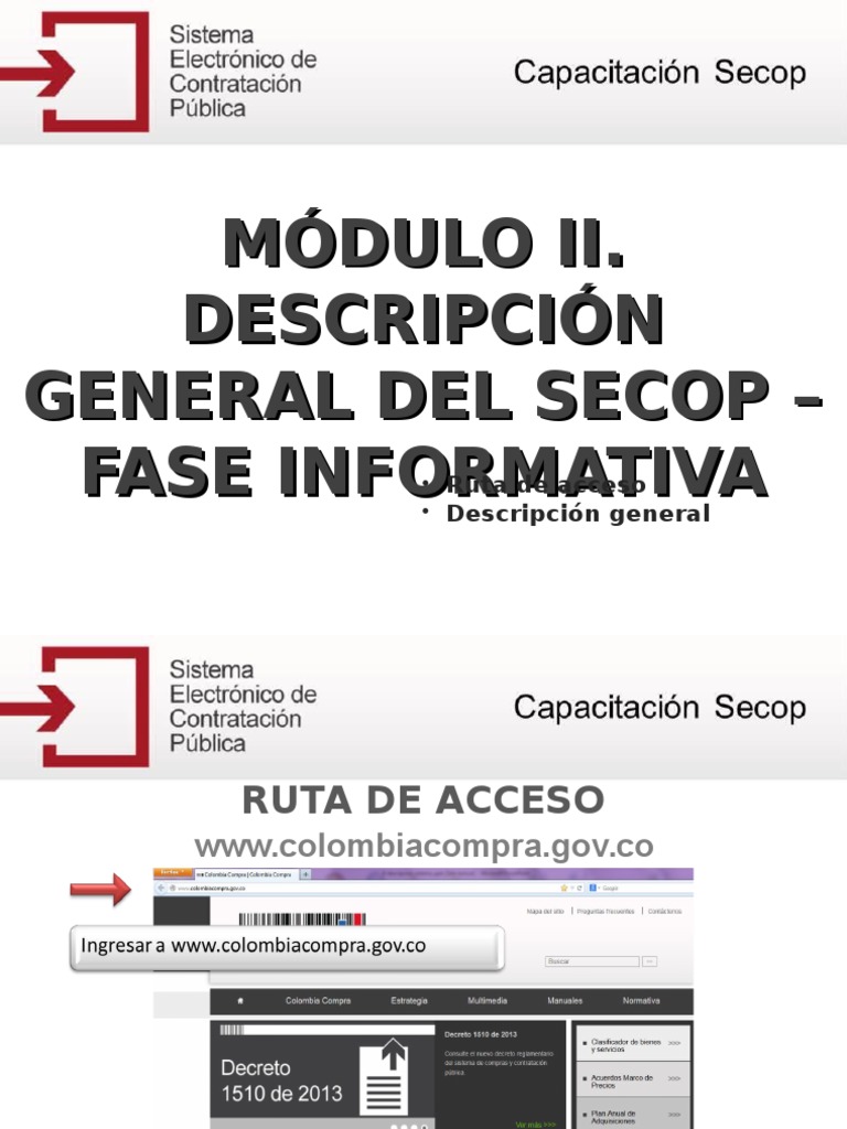 SECOP - 2 - Descripcion Sistema | PDF