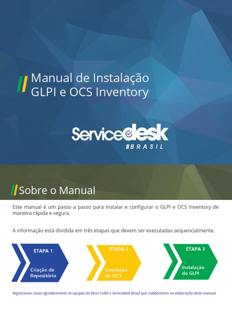 Guia de Instalação Do OCS e GLPI - Remi Collet PDF | PDF | Fedora ...
